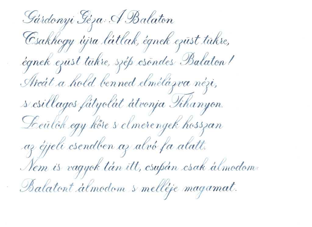 Pennonia Fountain Pen Inks – Calligraphy Samples – Pennonia®